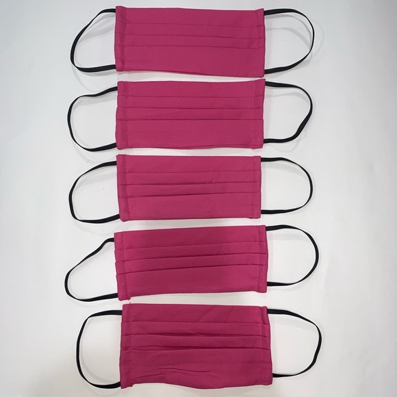 Handmade | Accessories | 5 Fabric Face Masks Hot Pink 0 Cotton Handmade ...